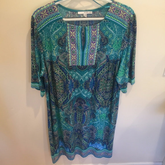 Studio One | Dresses | Studio One Patterned Dress | Poshmark